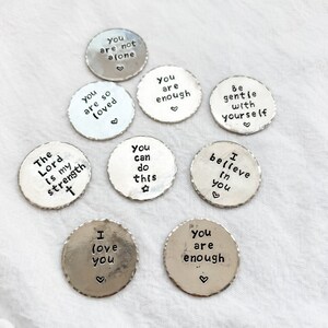 Affirmation Coin, Personalized Affirmation Coin, Holiday Gift, Stocking ...