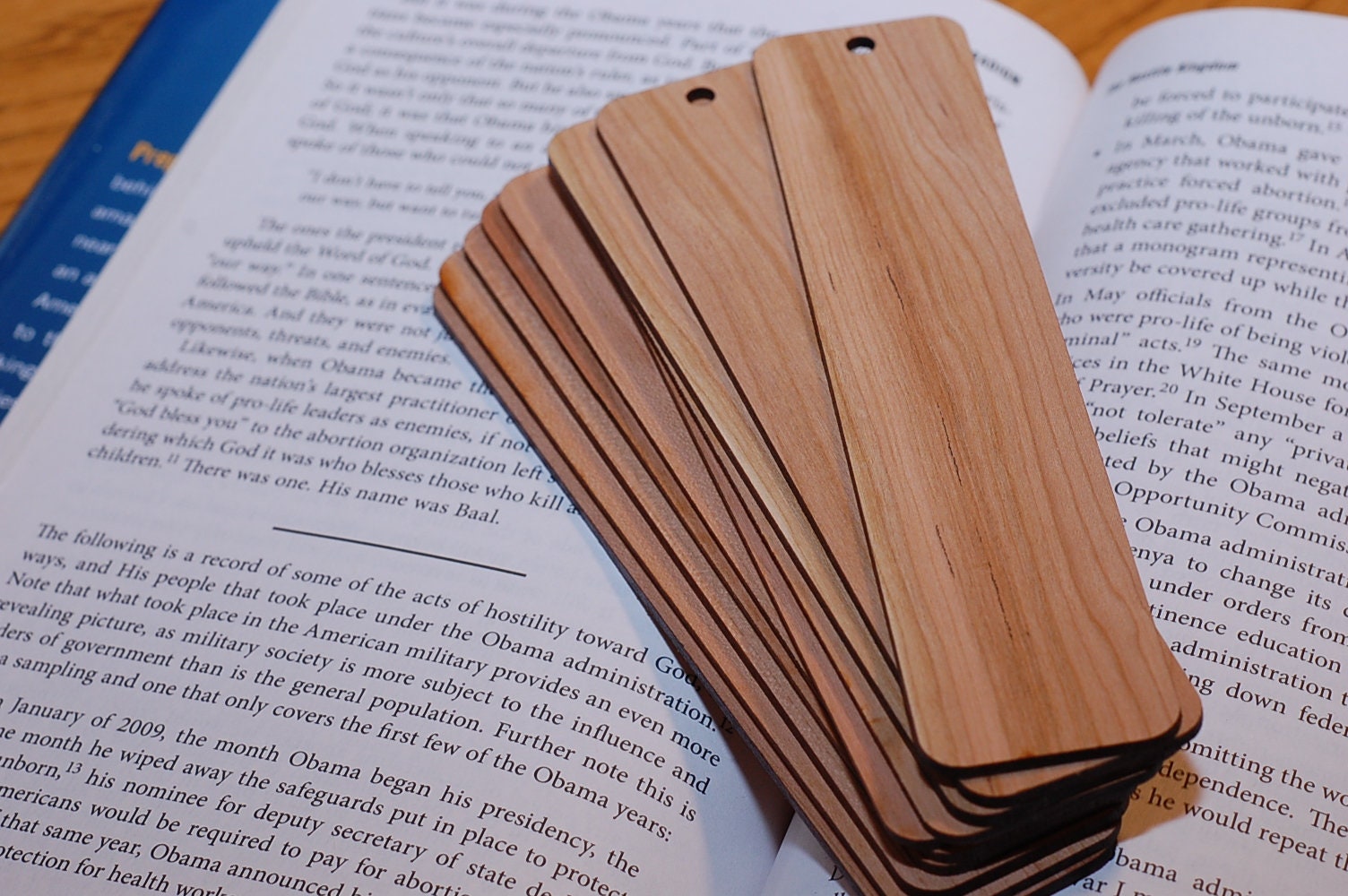 Lg Cherry Wood Bookmarks - Etsy