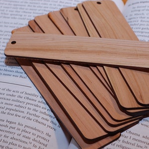 Lg Cherry Wood Bookmarks - Etsy