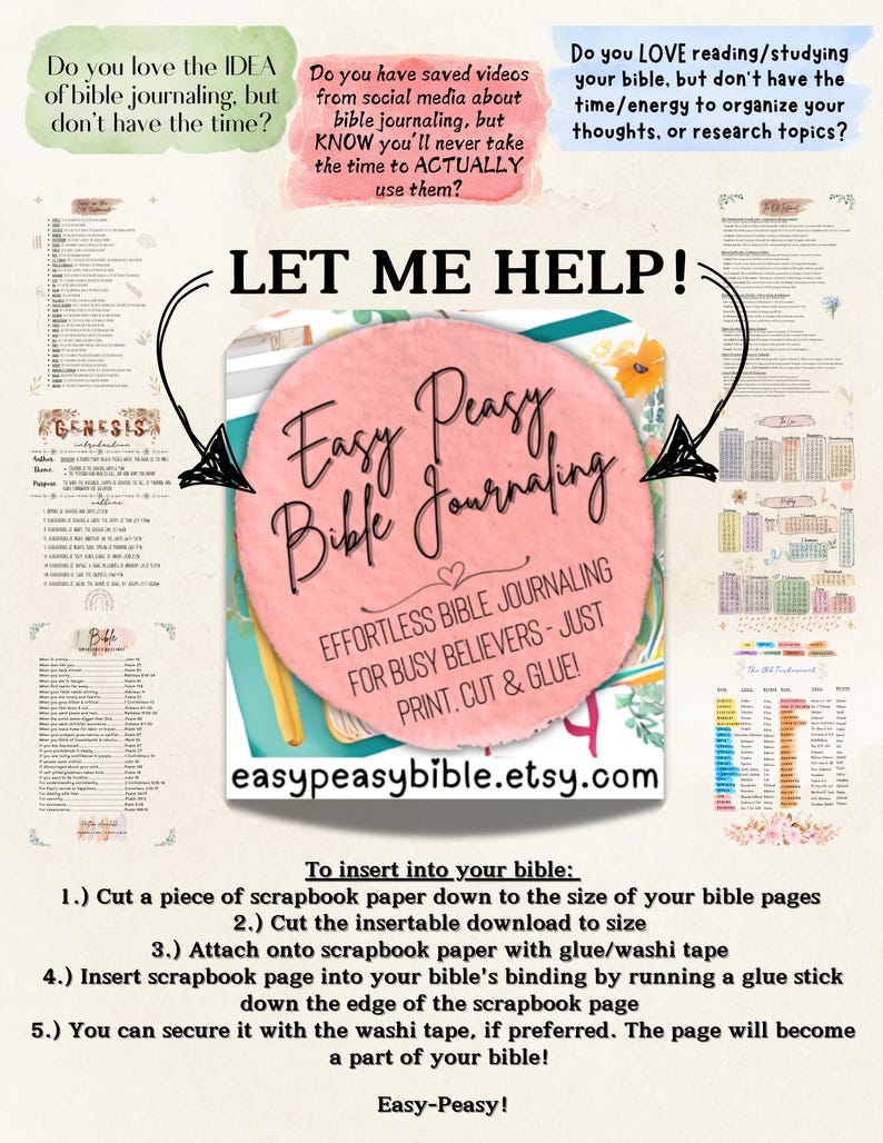 Color Coded Bible Contents Page Insert - Etsy