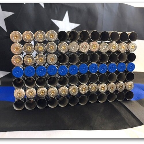 Original Thin Blue Line Flag & Bullet Clock. the Ultimate Gift | Etsy