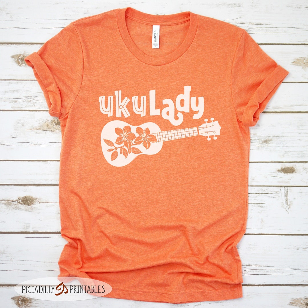 Ukulady Fun Ukulele Pun Uke T-shirt Short-sleeve Unisex Hawaii Tee ...