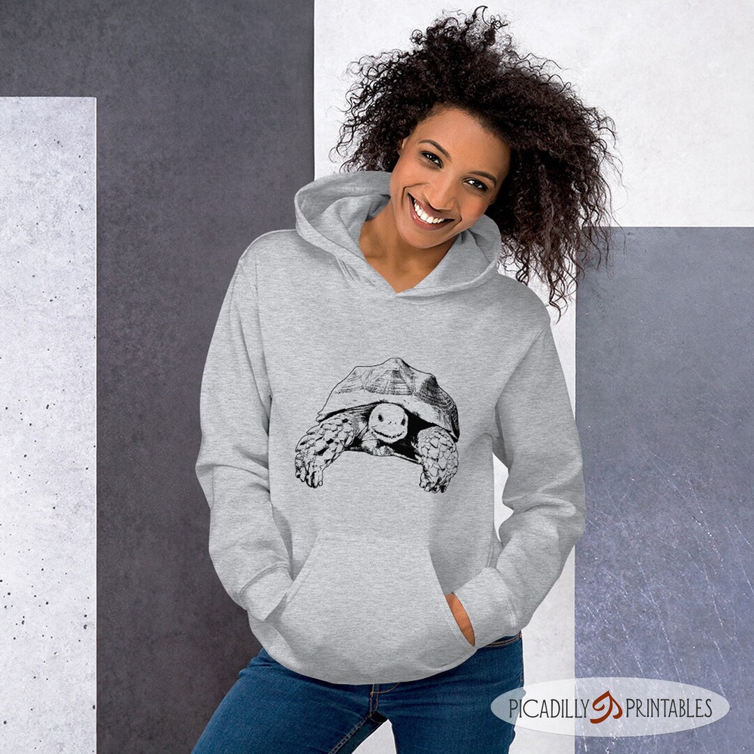 Sulcata Tortoise Hoodie African Spurred Tortoise Turtle Hooded Pullover ...