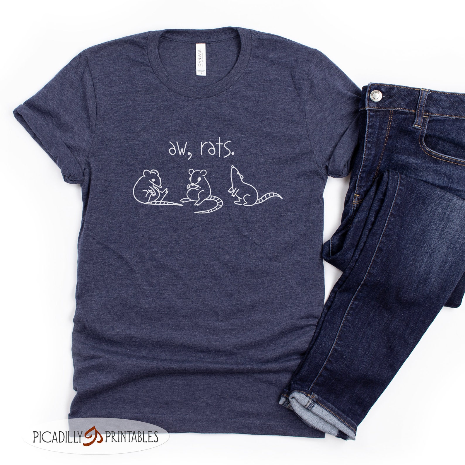 Aw Rats Cute Rat Trio T-shirt Short-sleeve Unisex Sizes - Etsy