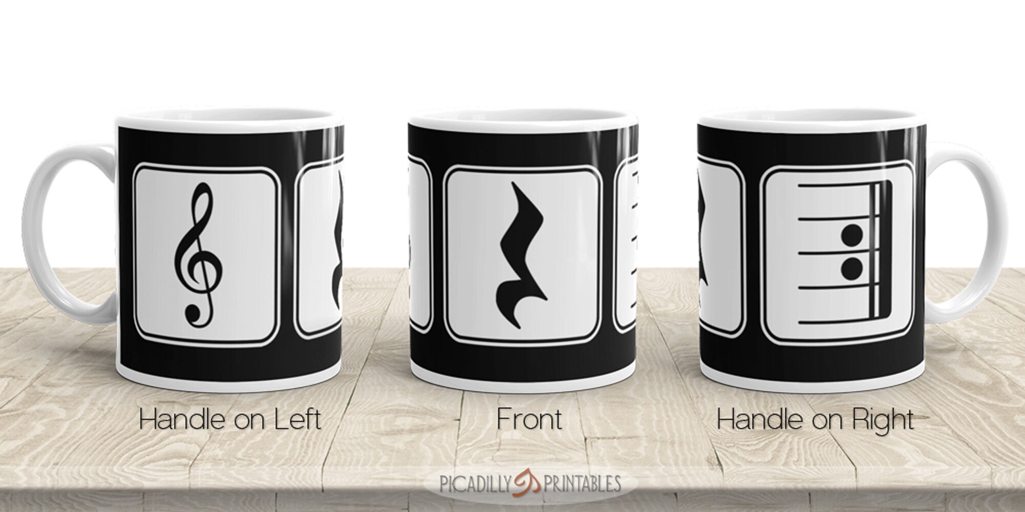 Play Rest Repeat Treble Clef Music Symbol Coffee Mug Musician - Etsy
