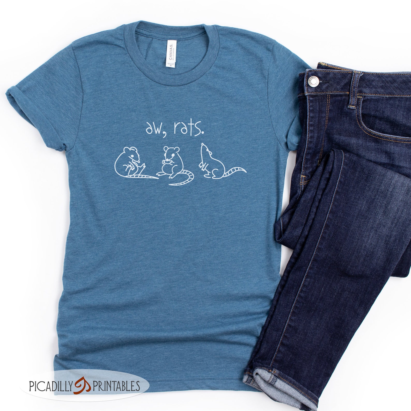 Aw Rats Cute Rat Trio T-shirt Short-sleeve Unisex Sizes - Etsy