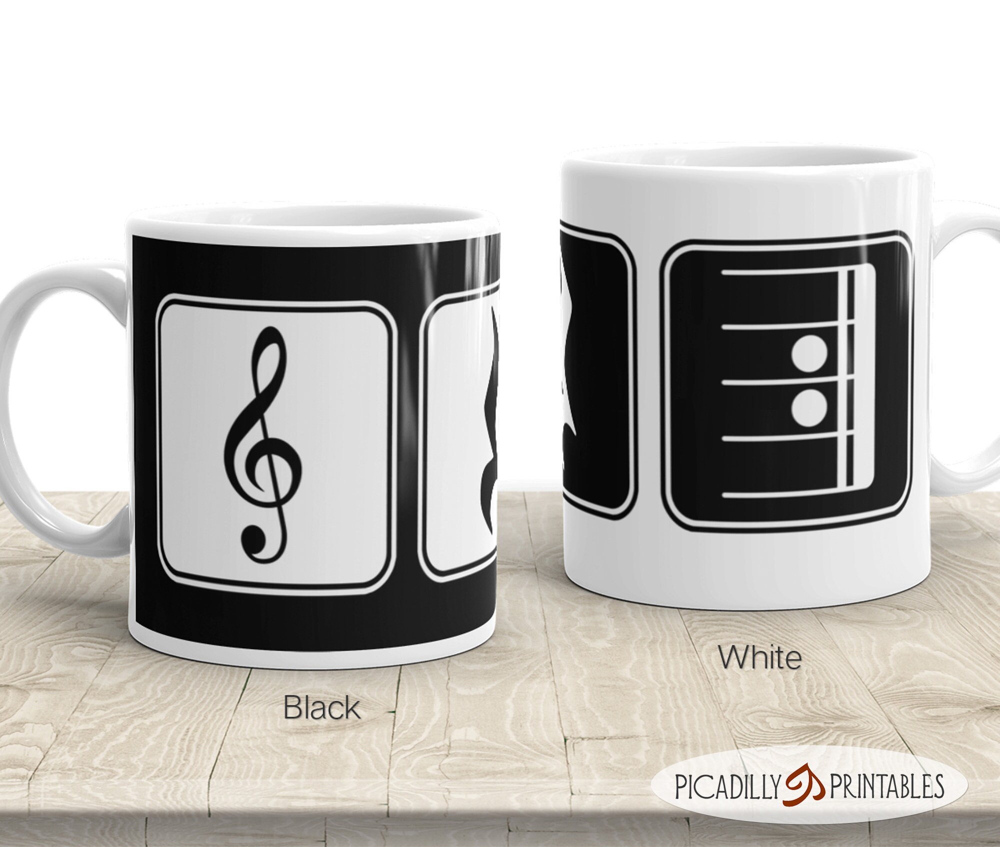 Play Rest Repeat Treble Clef Music Symbol Coffee Mug Musician | Etsy