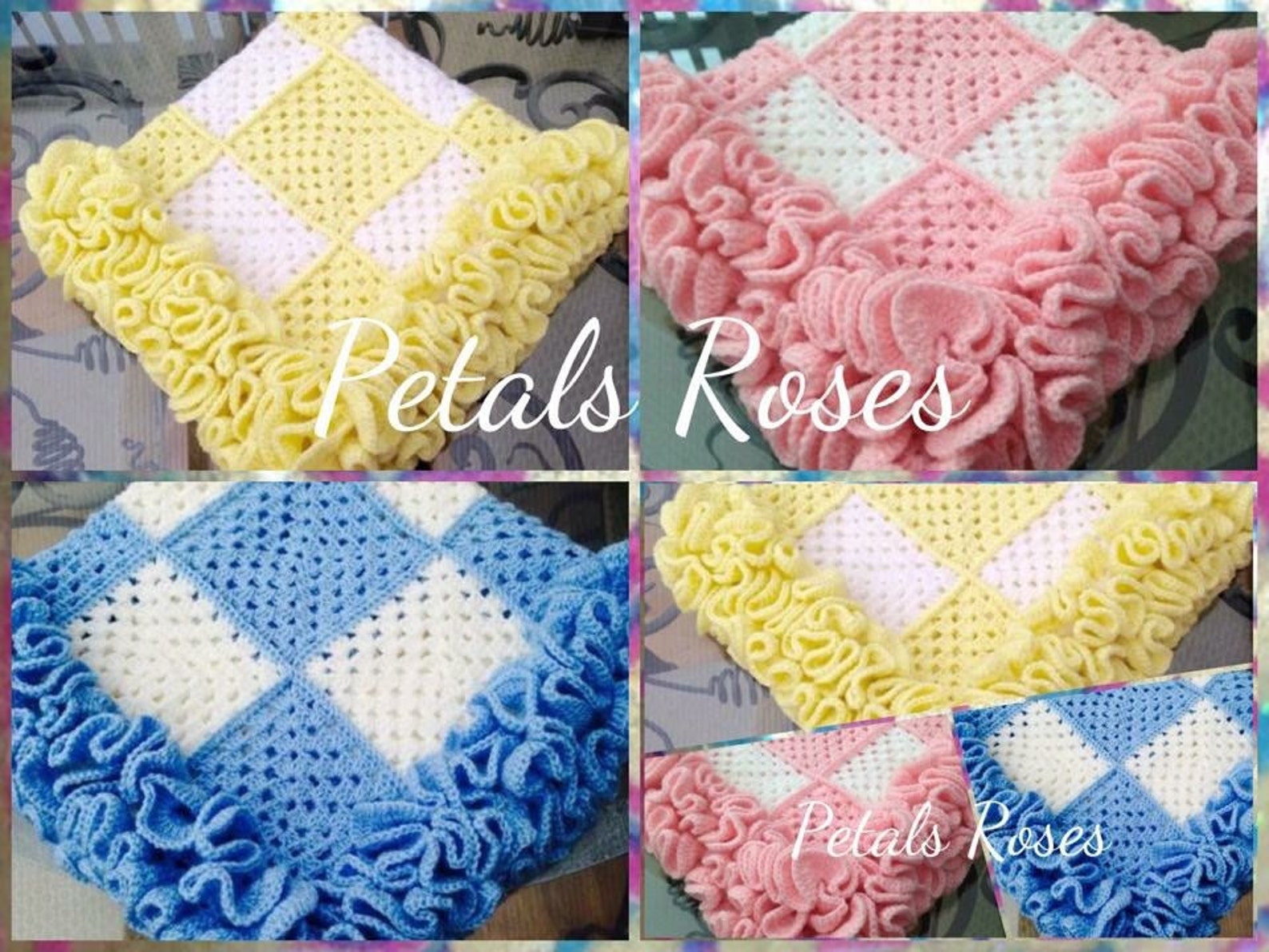 Roses Infinity Blanket Crochet Pattern. Instant PDF Download. - Etsy