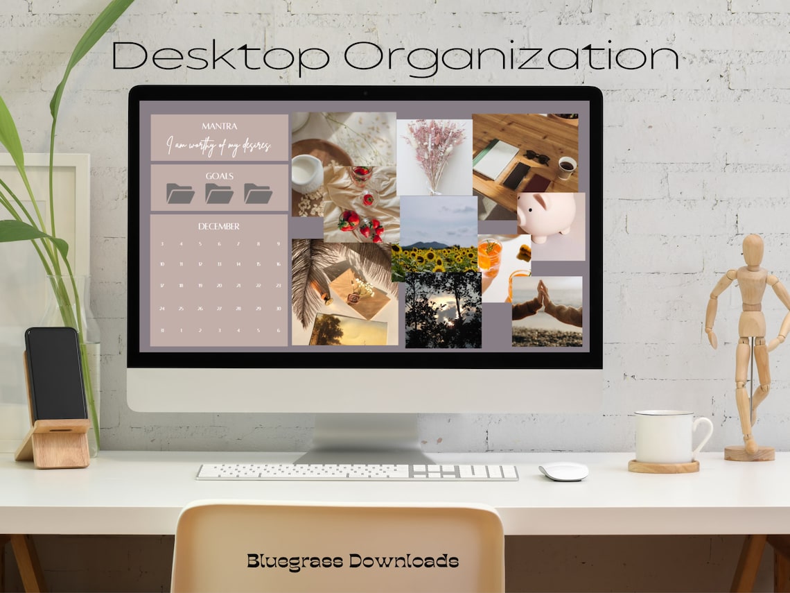 Vision Board Desktop Wallpaper Mantra Computer Background Vision Board ...