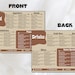 Restaurant Menu Template Editable Menu Template Front and Back Food and ...