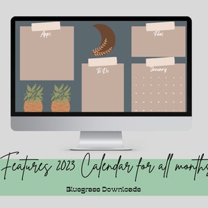 Boho Desktop Wallpaper - Organized Desktop Background - Computer ...