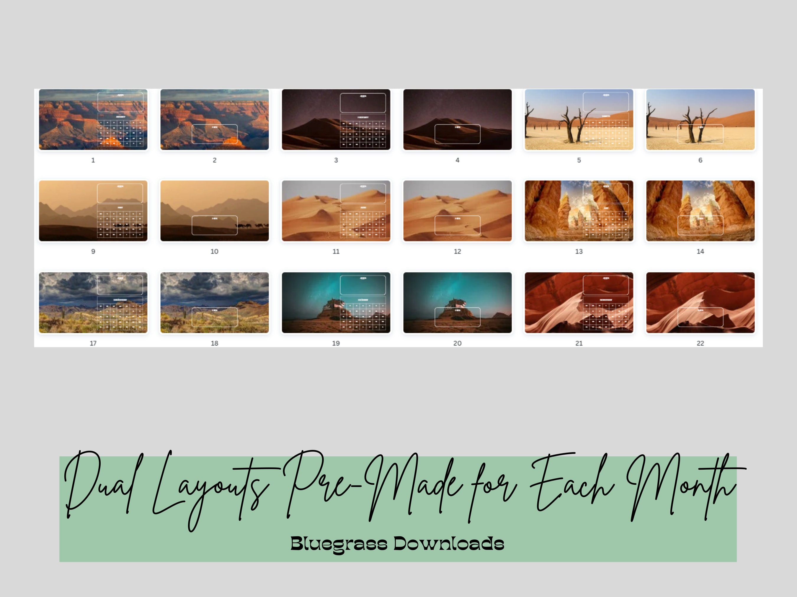 Dual Desktop Wallpaper - Desert Theme Computer Background - Dual ...