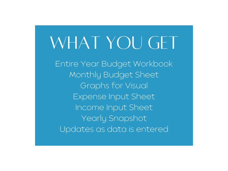 Budget Spreadsheet Template for Google Sheets or Microsoft Excel -2023 ...
