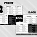 Restaurant Menu Template Editable Menu Template Front and Back Food and ...