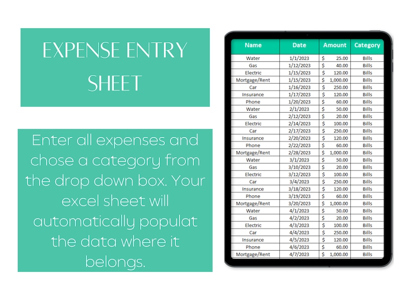 Budget Spreadsheet Template for Google Sheets or Microsoft Excel ...