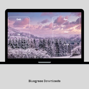 Winter Wonderland Desktop Wallpaper Organization - Computer Background ...