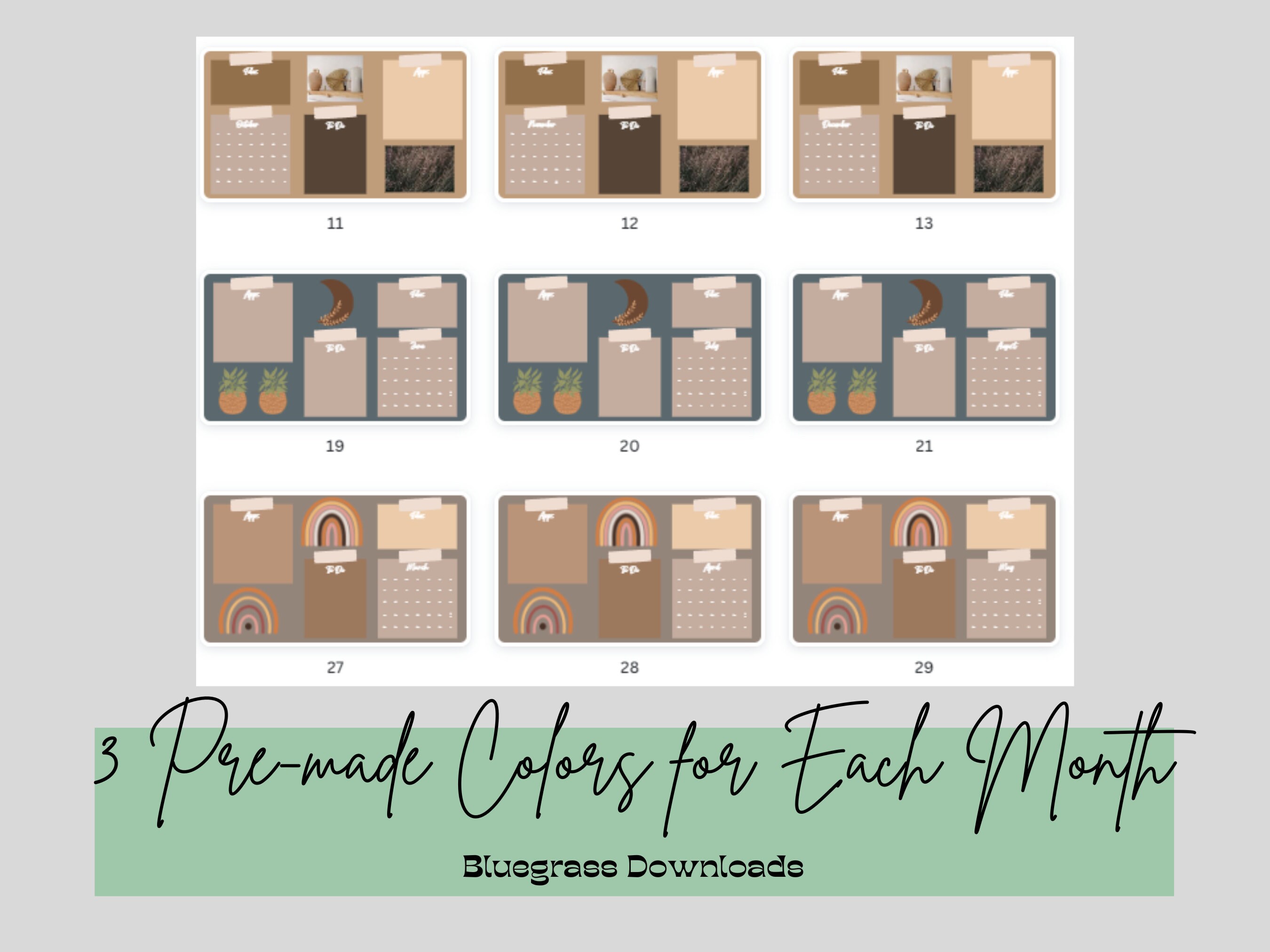 Boho Desktop Wallpaper Organized Desktop Background Computer Background ...