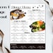 Boho Restaurant Menu Template Editable Menu Template Digital Menu ...