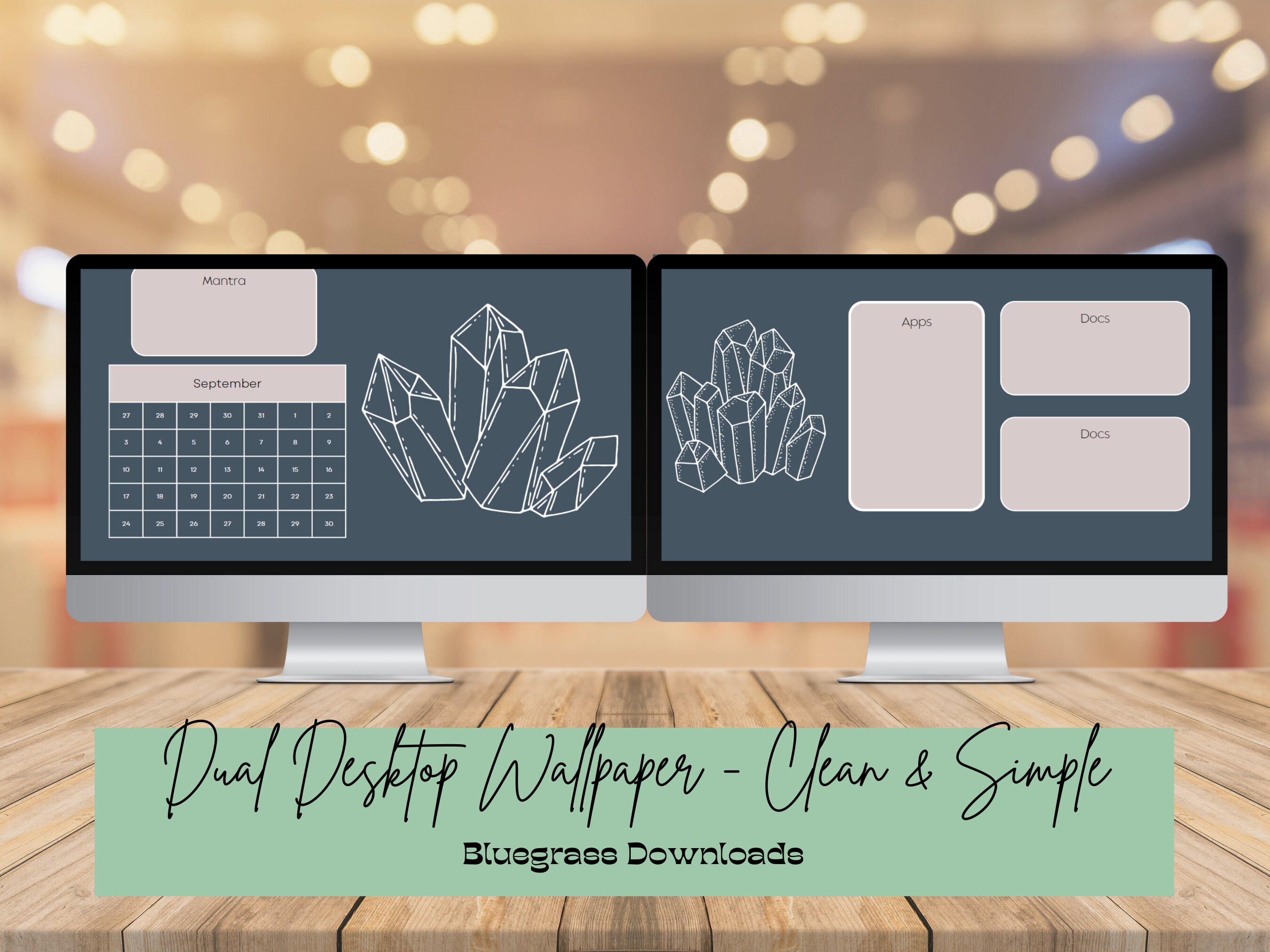 Dual Minimalist Desktop Wallpaper - Dual Mantra Computer Background ...