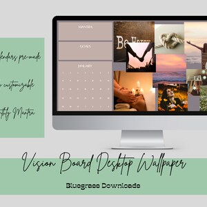 Vision Board Desktop Wallpaper Mantra Computer Background - Etsy