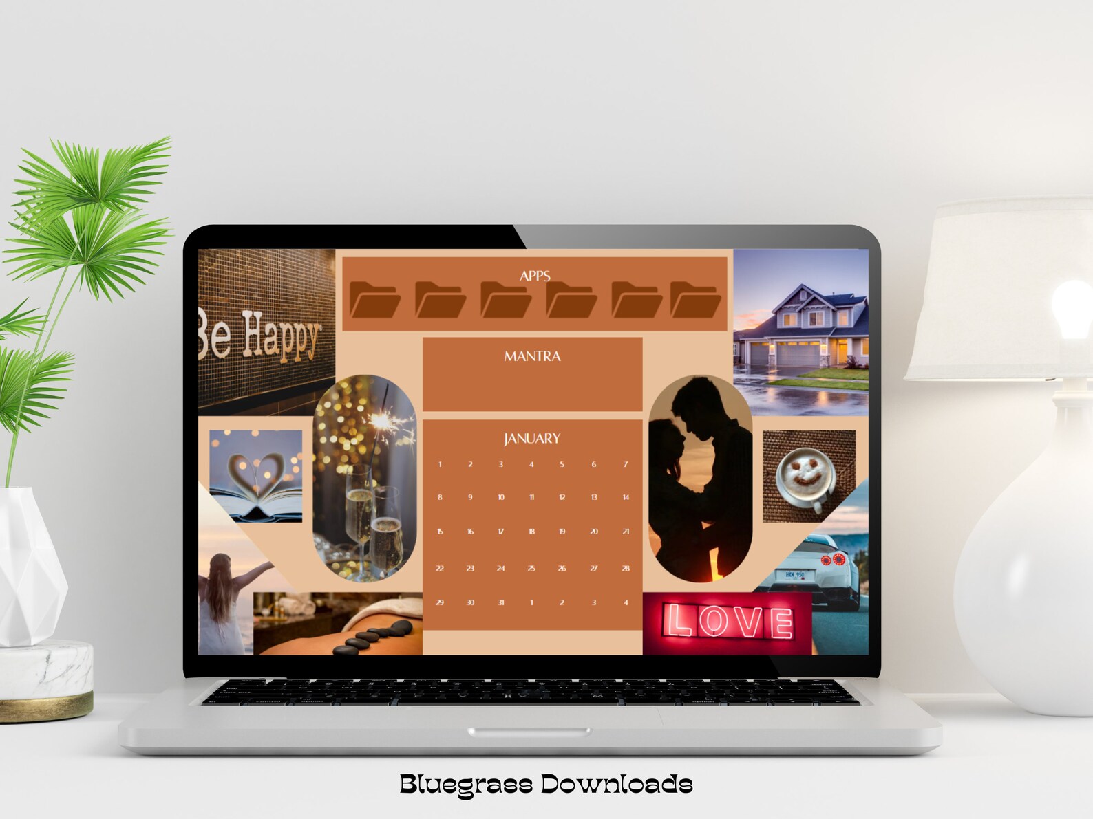 Vision Board Desktop Wallpaper Organization - Manifestation Vision ...