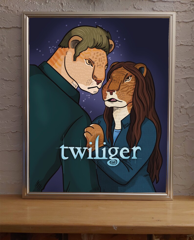 Twiliger twilight Animal Parody Movie Parody Art Print Twilight Print ...