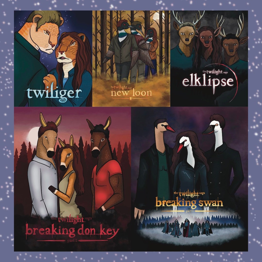 Twilight Animal Parody Multipack Twilight Fan Art Funny Twilight Art ...