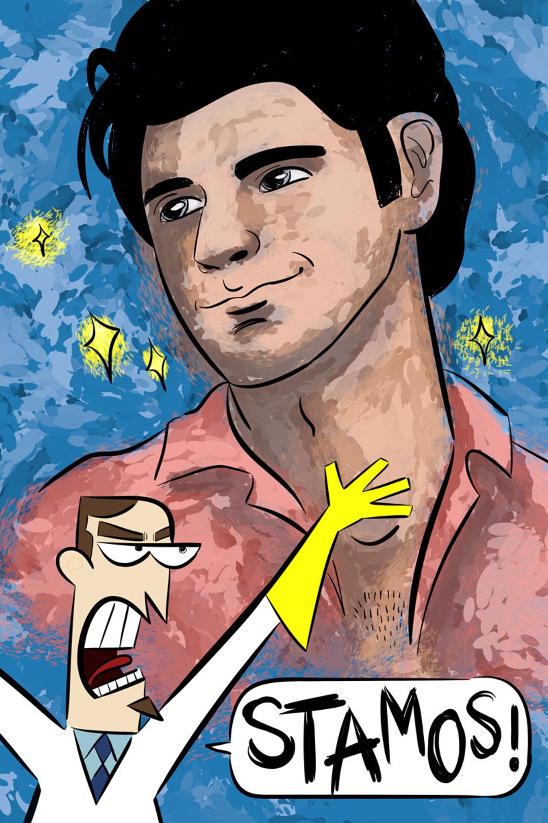 STAMOS Clone High Art Print Scudworth Clone High John Stamos Scudworth ...
