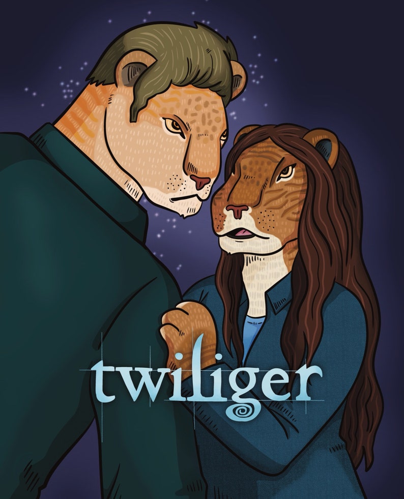 Twiliger twilight Animal Parody Movie Parody Art Print Twilight Print ...