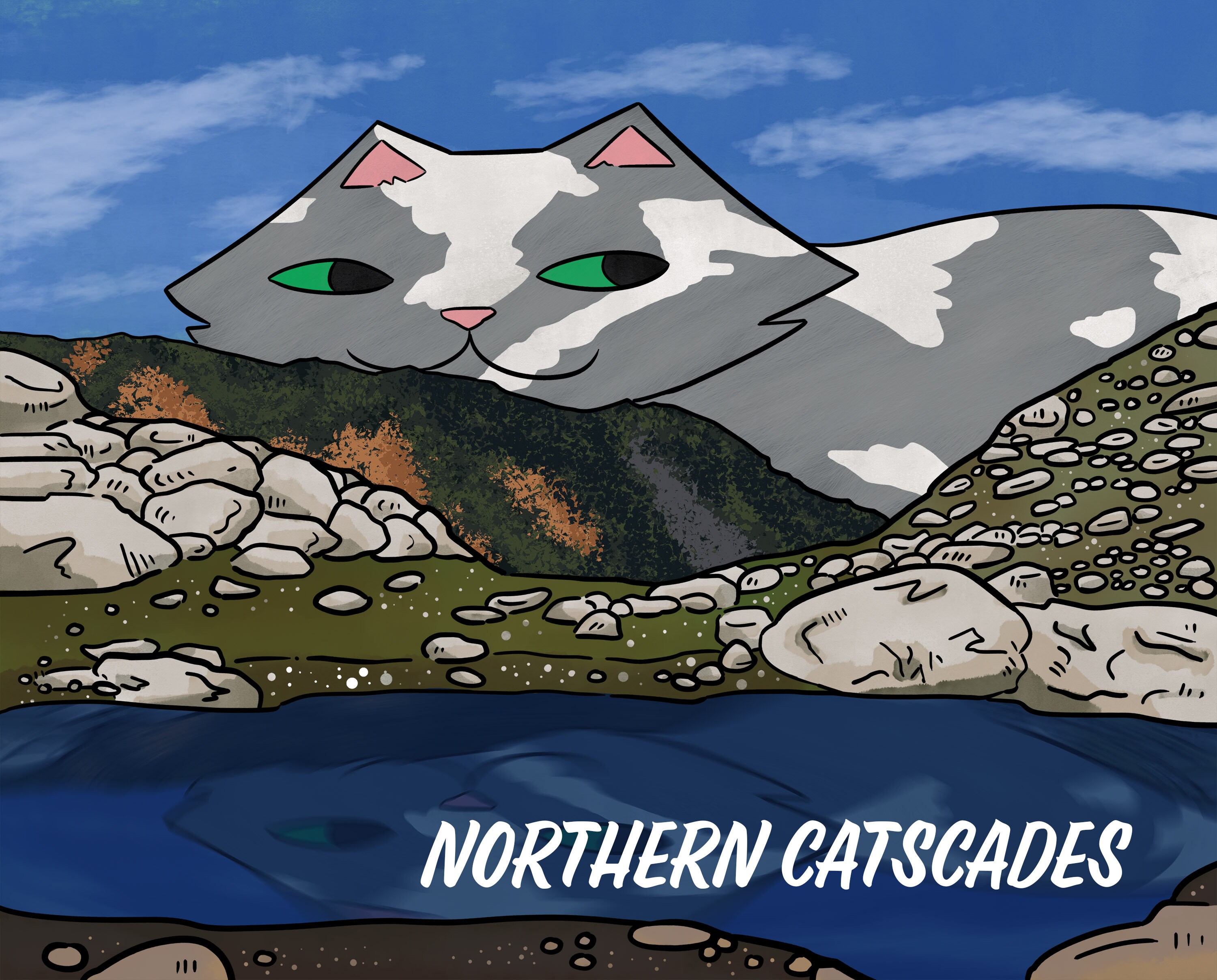 Printable Cascade Mountain Art - Etsy
