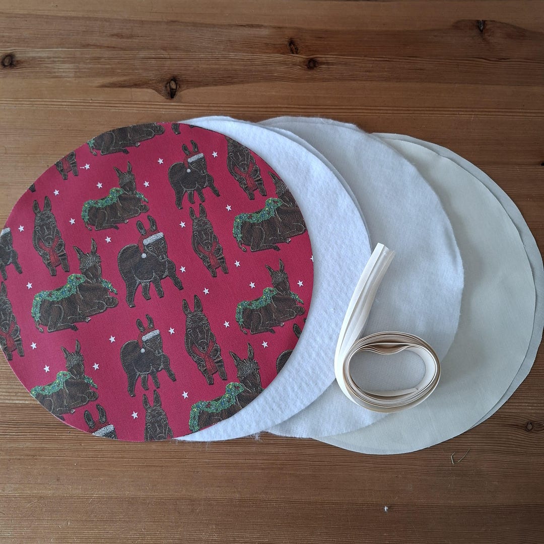Aga Cover Kit (make Your Own) - Christmas Donkeys (red) - Etsy