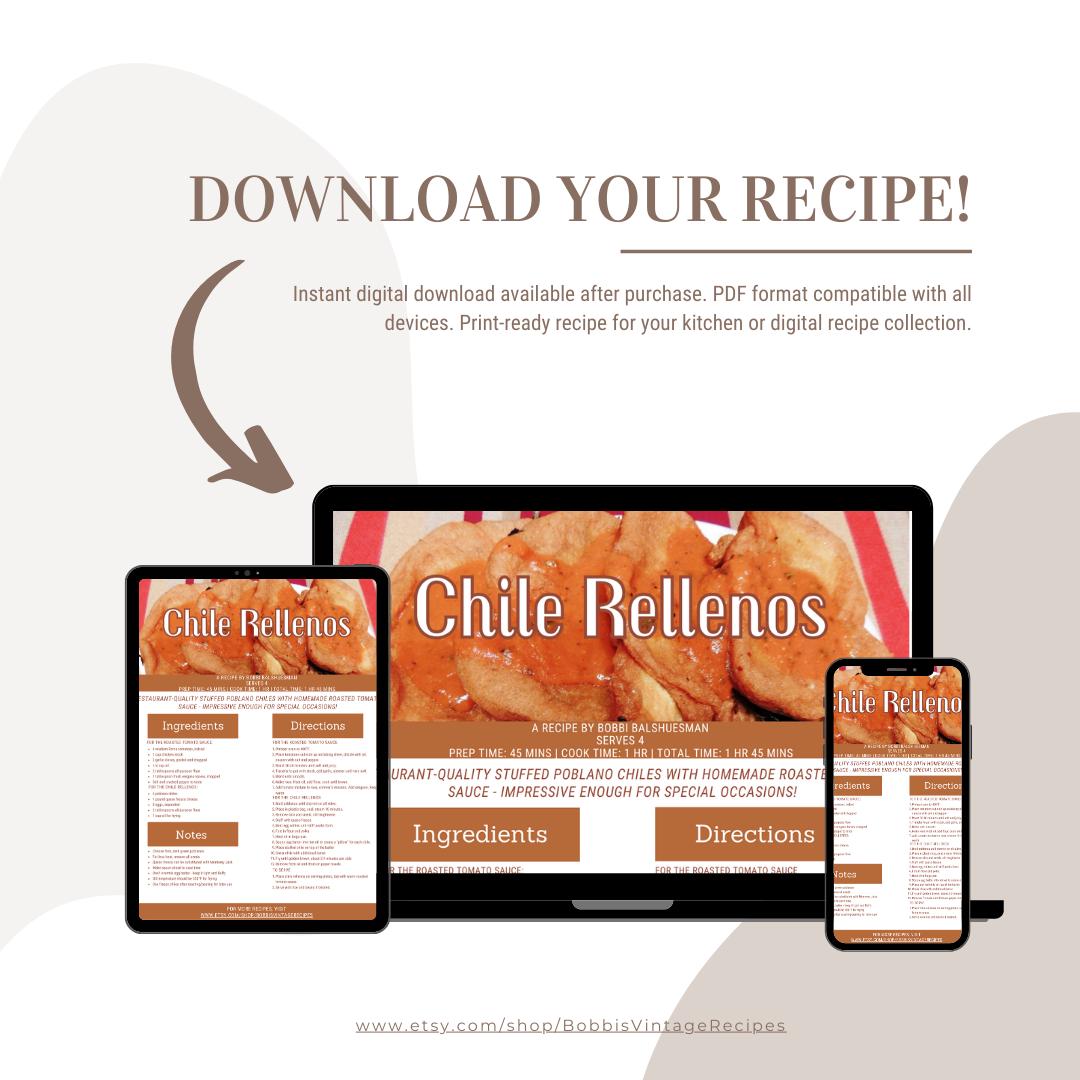 Chile Rellenos Recipe - Authentic Mexican Dinner - Restaurant Style ...