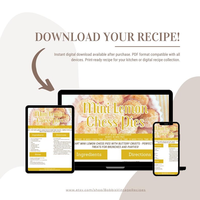 Mini Lemon Chess Pies Recipe - Southern Dessert - Party Bite Size Pies ...