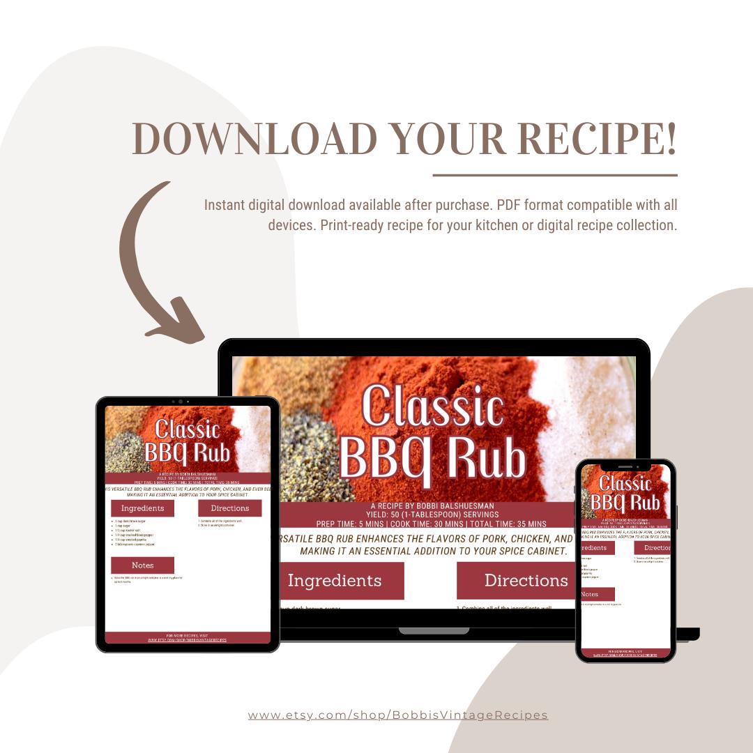 Classic BBQ Dry Rub Recipe – All-purpose Seasoning for Chicken, Pork ...
