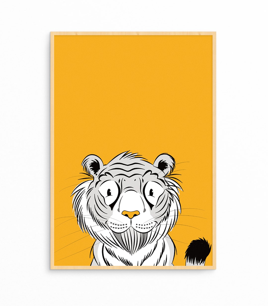 Tiger Print, A3 Size Tiger Poster, A3 Size Animal Poster, Children's ...