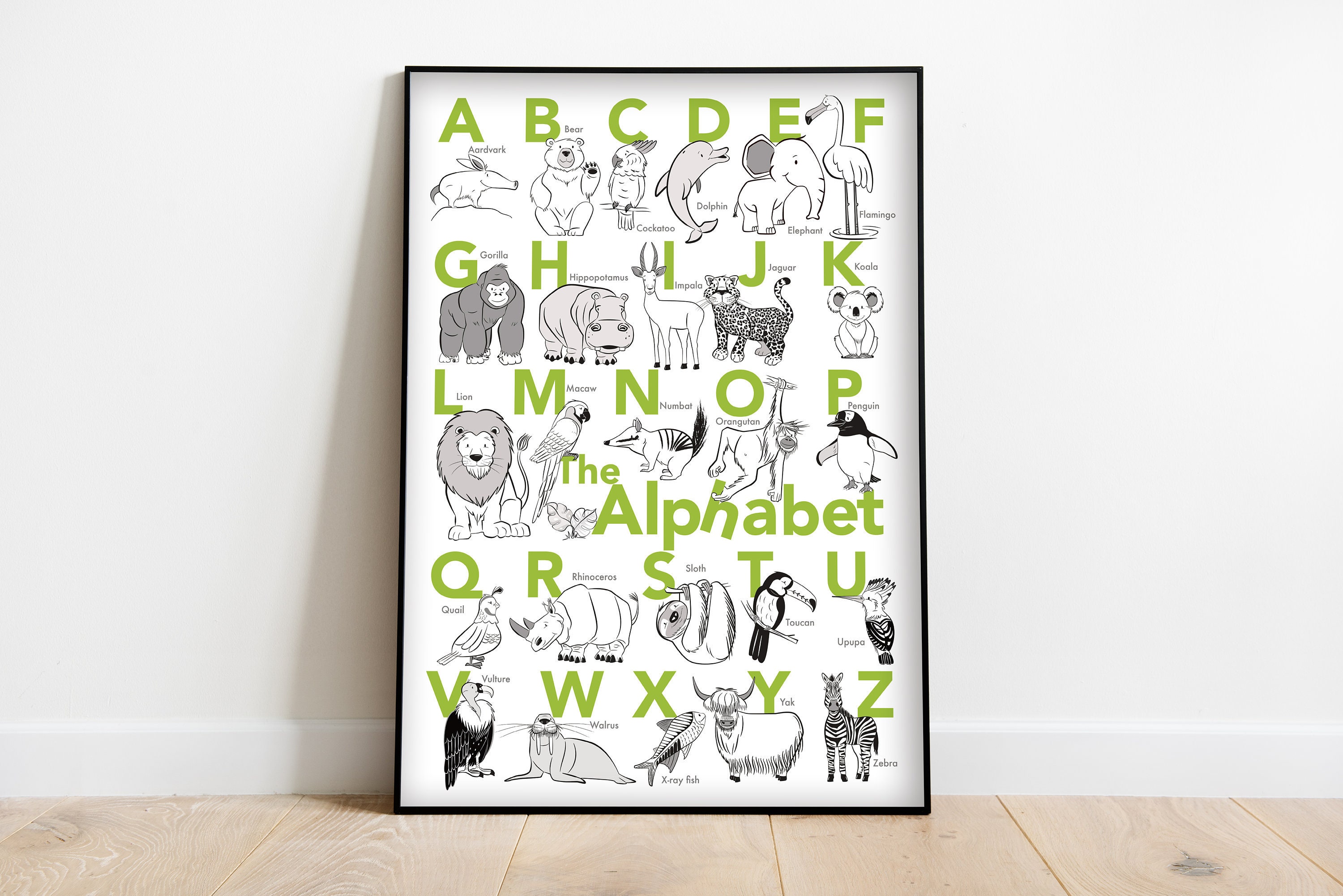 Alphabet Poster A2 Size Alphabet Poster Children's ABC - Etsy