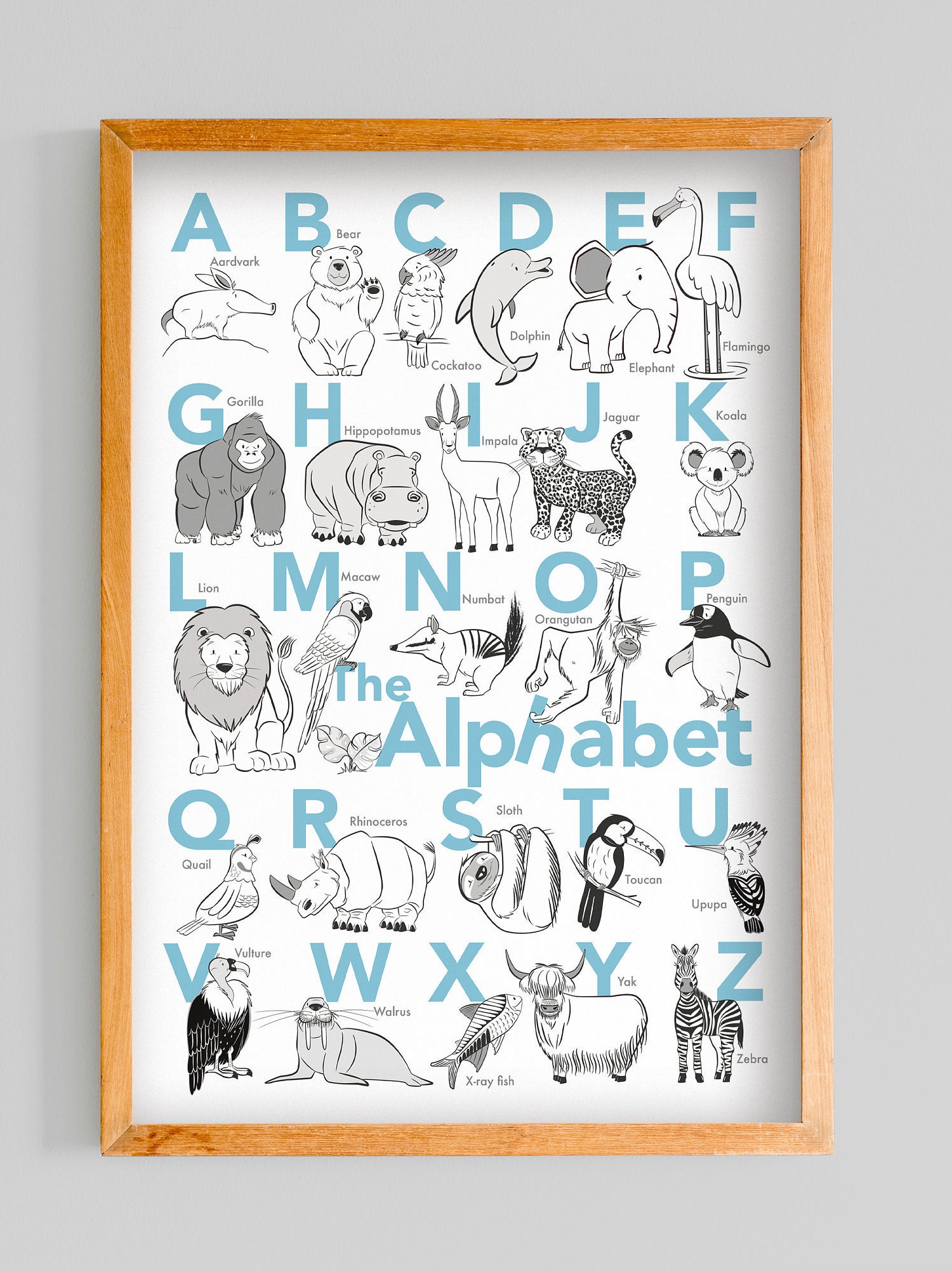 Alphabet Poster A2 Size Alphabet Poster Children's ABC - Etsy