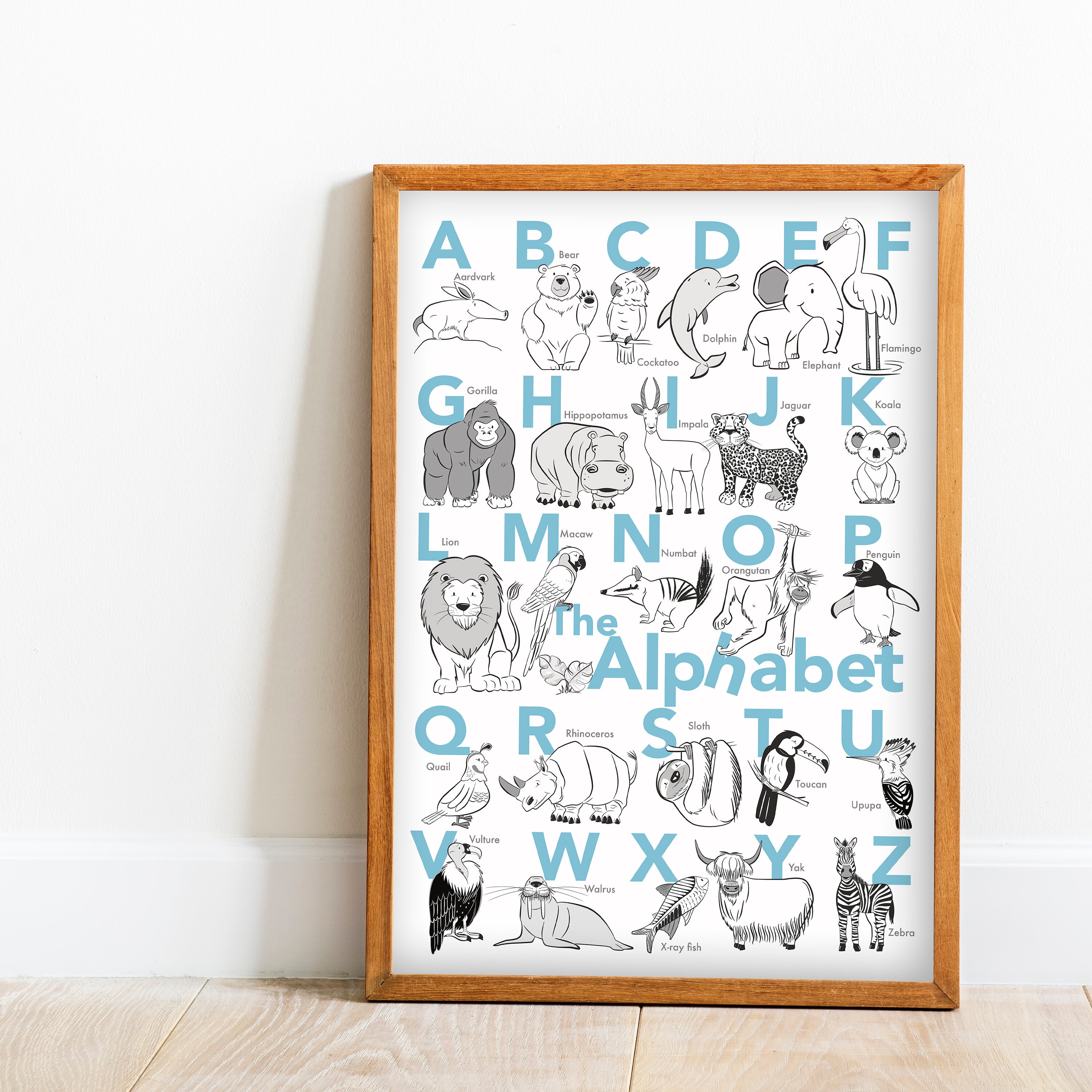 Alphabet Poster A2 Size Alphabet Poster Children's ABC - Etsy