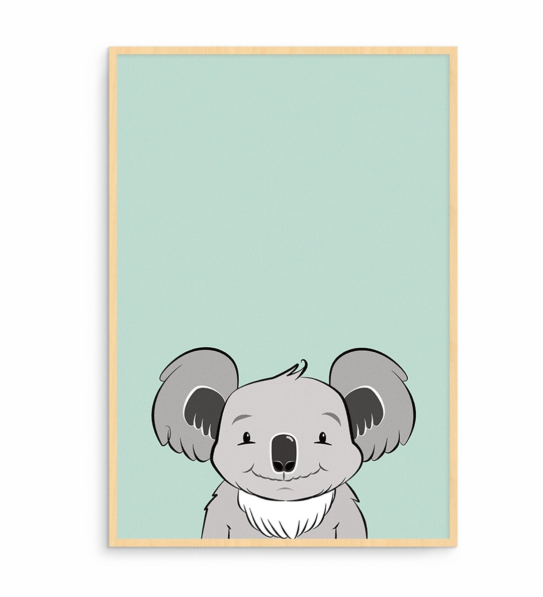 Koala print, A3 size koala Poster, A3 size animal poster, Children's ...