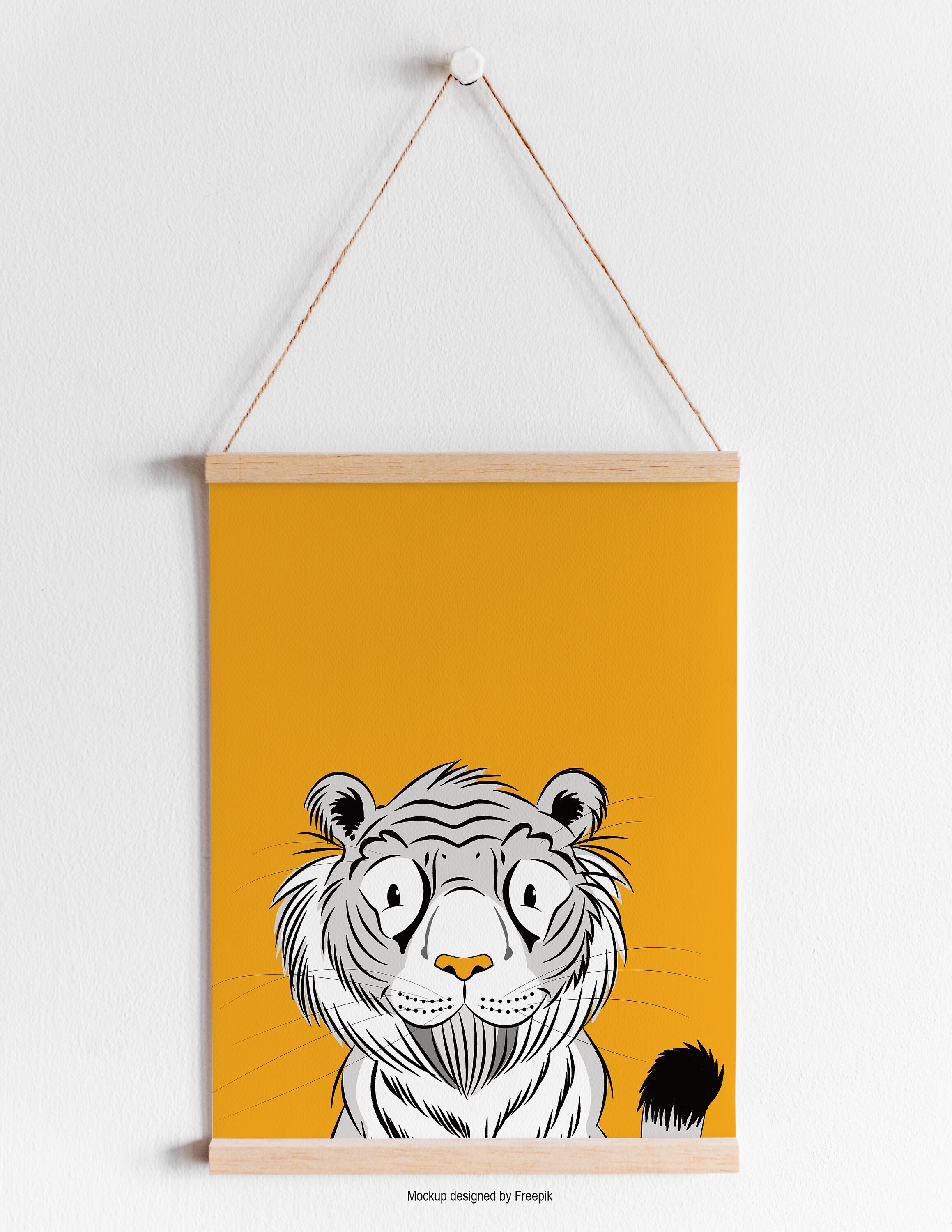 Tiger Print A3 Size Tiger Poster A3 Size Animal Poster - Etsy