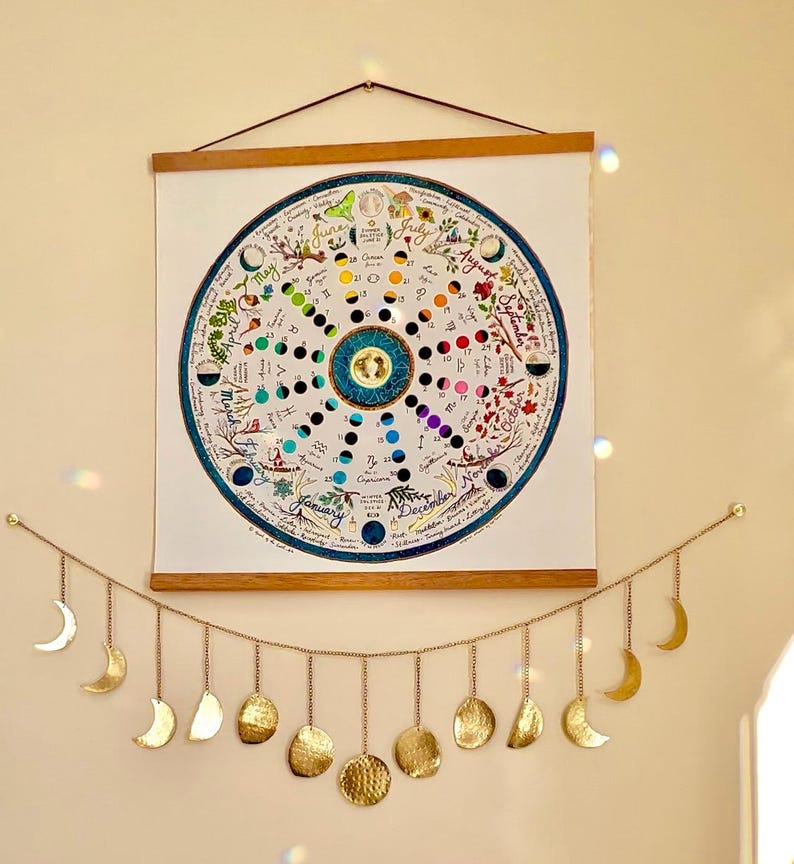2026 Moon Calendar | Wheel of the Year | Astrology, Seasons, Solstices ...