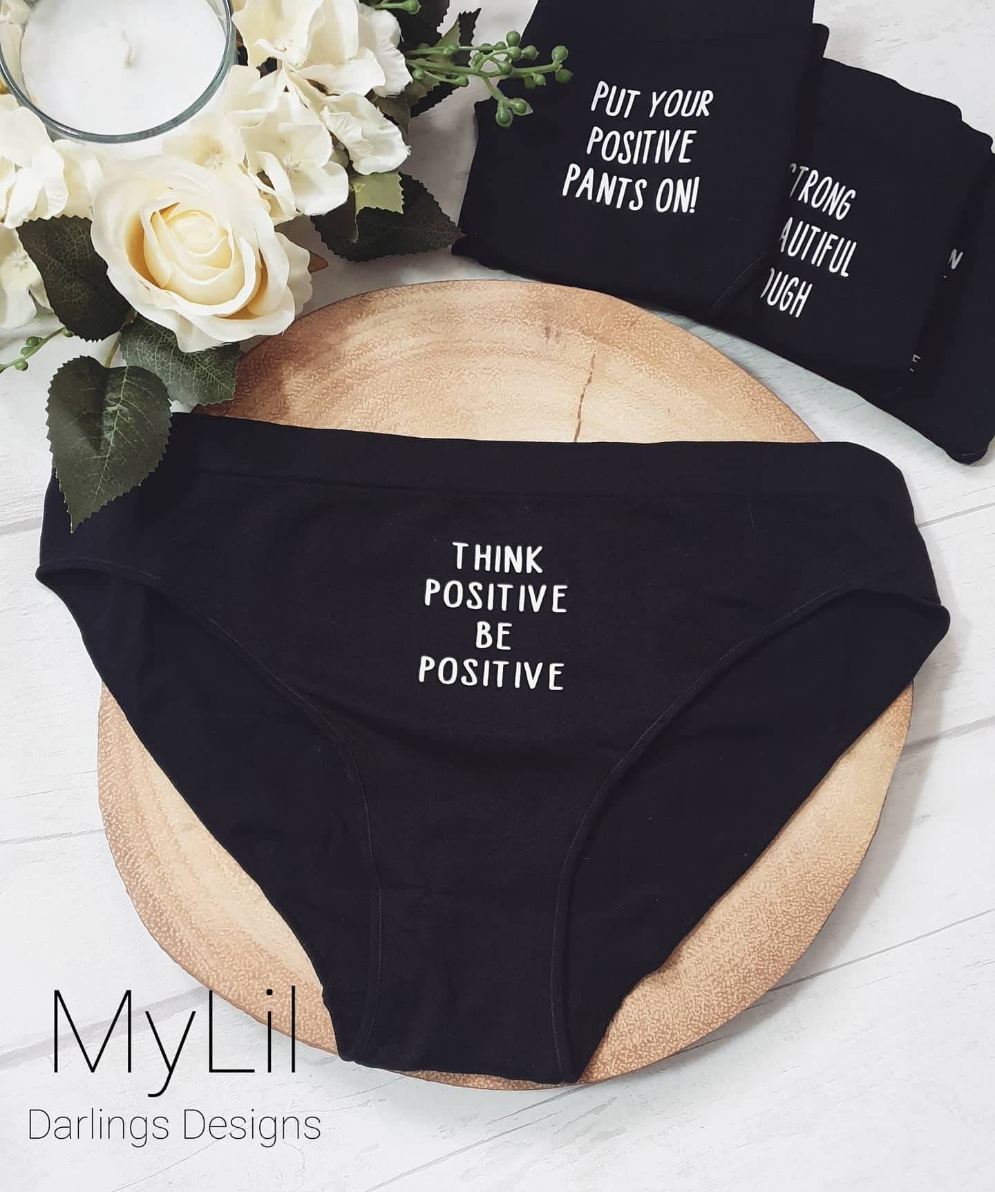 Positive Pants Affirmation Mindset Positivity Knickers - Etsy UK