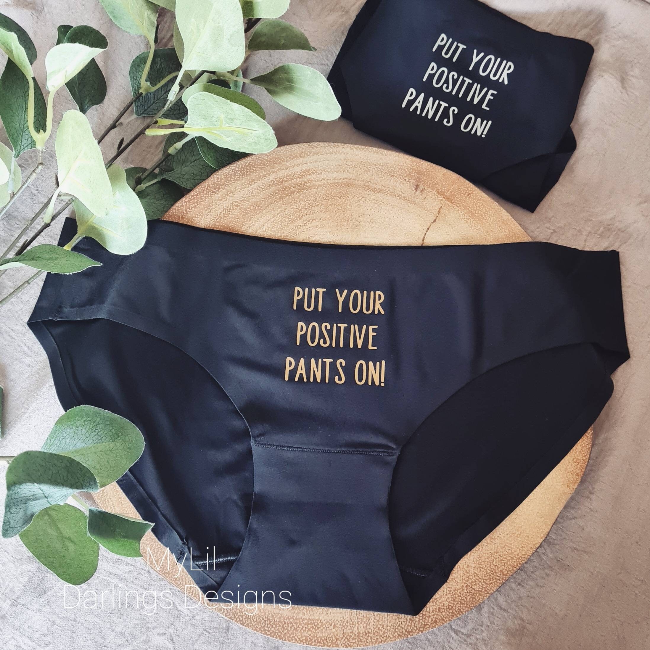 Positive Pants Affirmation Mindset Positivity Knickers - Etsy UK