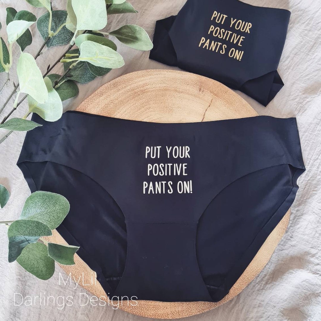 Positive Pants Affirmation Mindset Positivity Knickers - Etsy UK