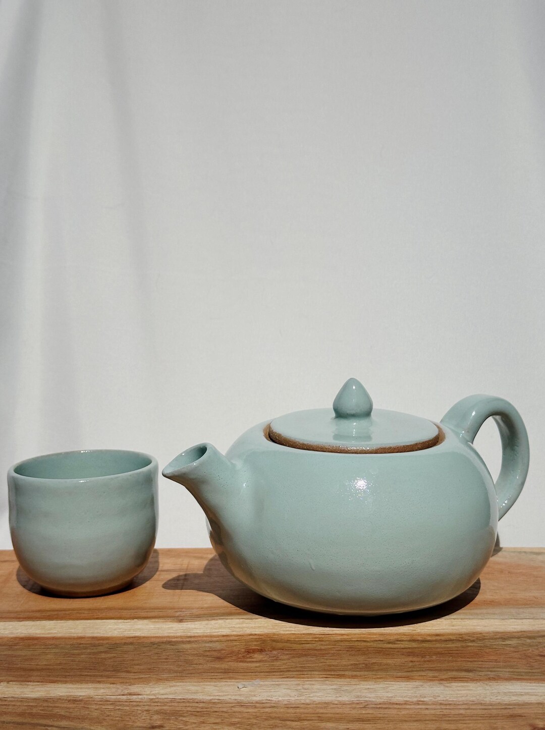 Celadon Tea Pot - Etsy