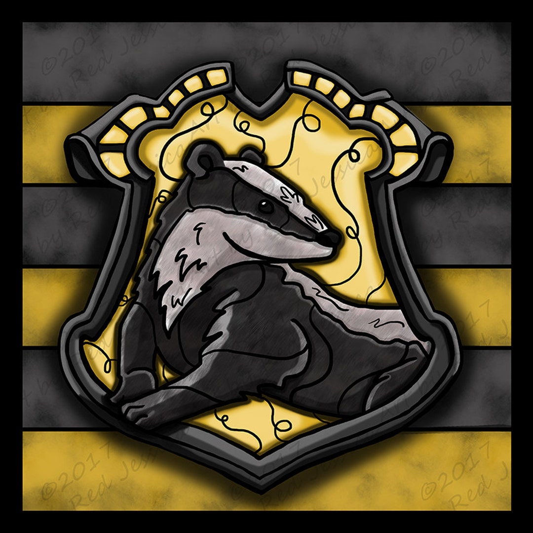Hufflepuff House Crest - Etsy