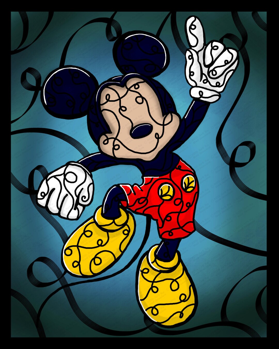 Mickey Mouse by Red Jessica - Etsy