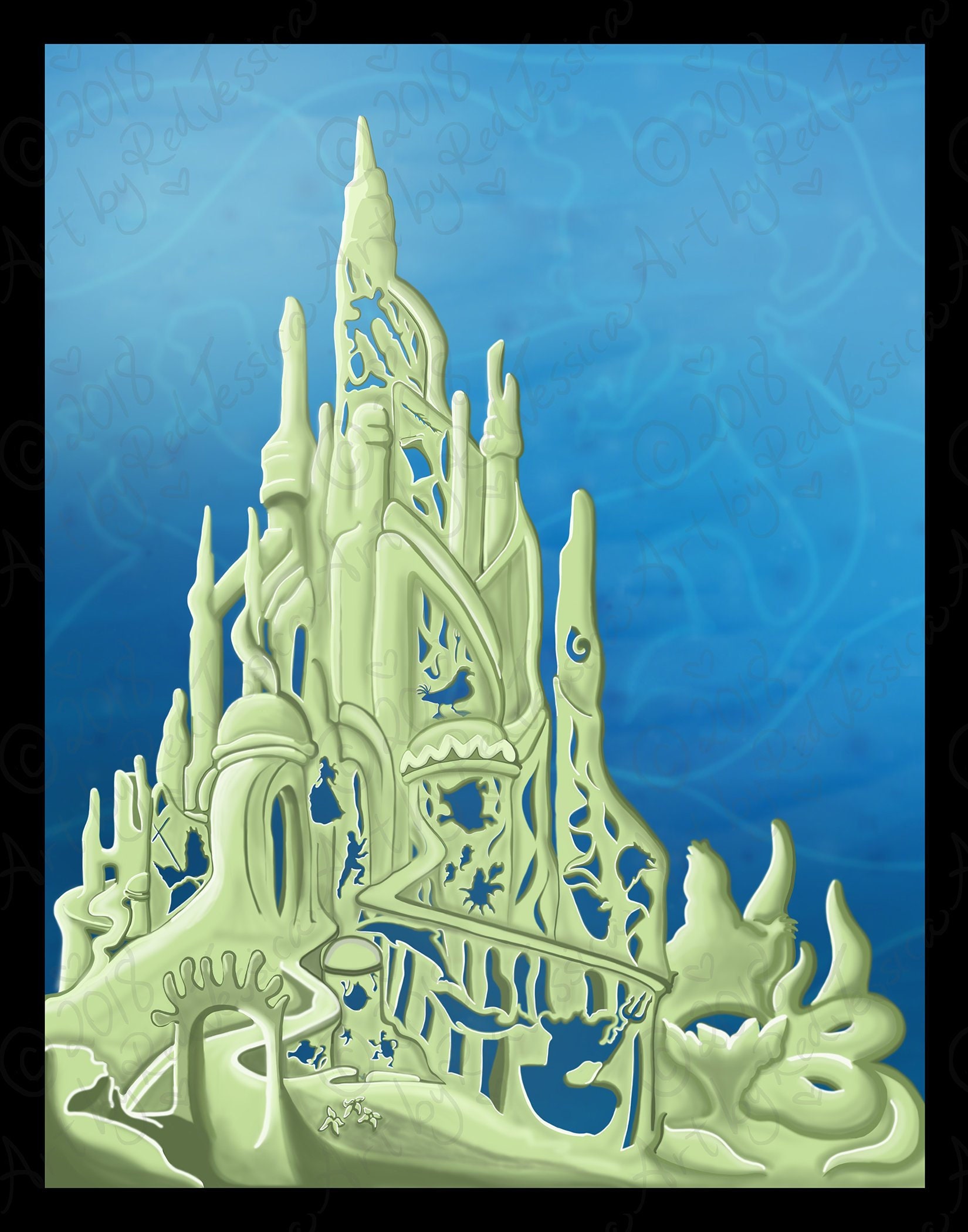 Little Mermaid Castle Hidden Picture