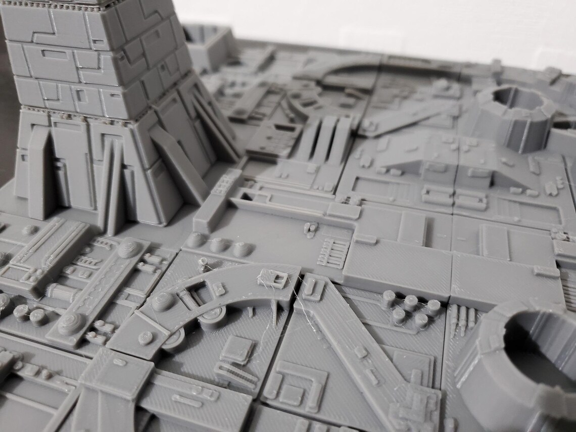 Death Star Surface Tiles Turret Version Star Wars Trench Run Diorama ...