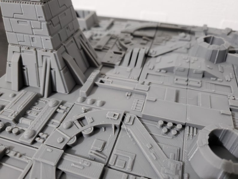 Death Star Surface Tiles Turret Version Star Wars Trench Run Diorama ...